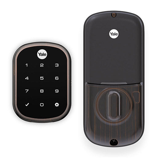 Yale Z-Wave Touchscreen Deadbolt Door Lock - Bronze (YRD256-ZW2-0BP ...