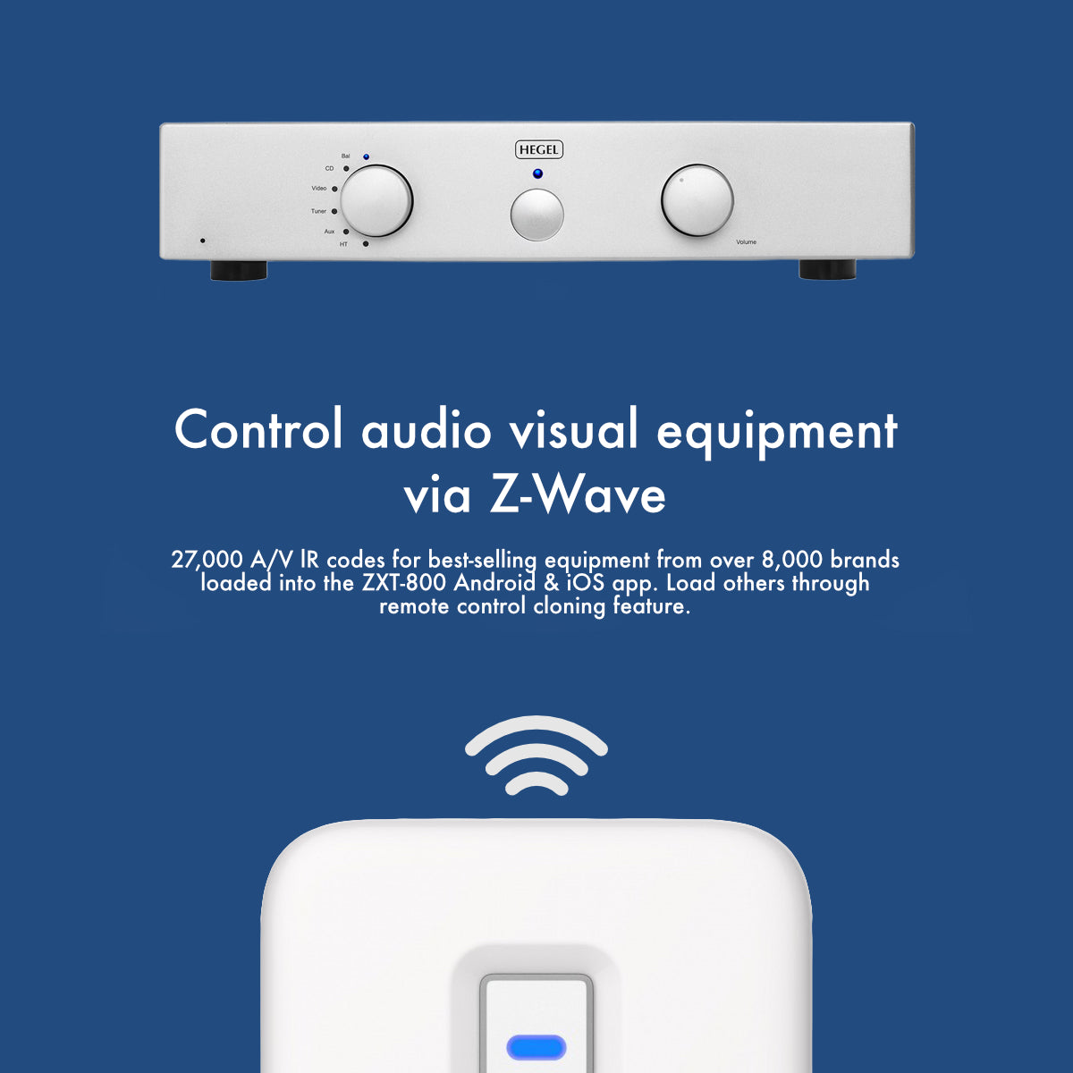 Z-Wave IR Extender for ACs and AV equipment (Remotec ZXT-800 ...